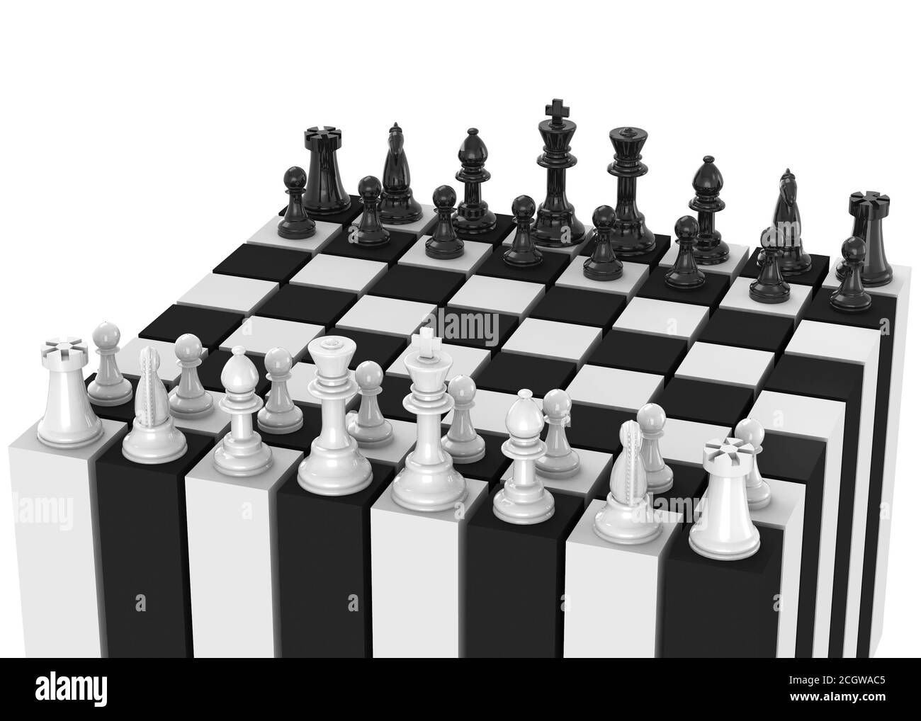 Chess - 3D Stock Photo - Alamy