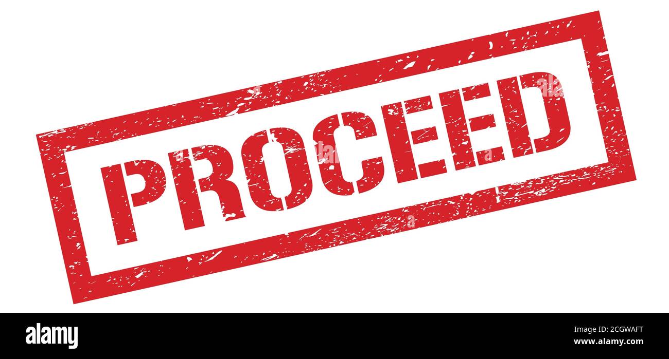 Proceed stamp hi-res stock photography and images - Alamy