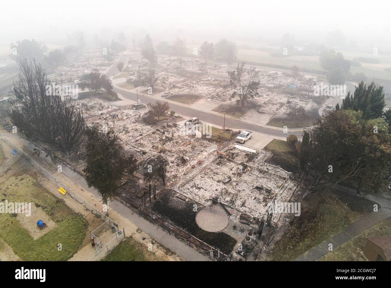 Phoenix, Oregon, USA. 12th Sep, 2020. The Samuel Lane Loop neighborhood ...