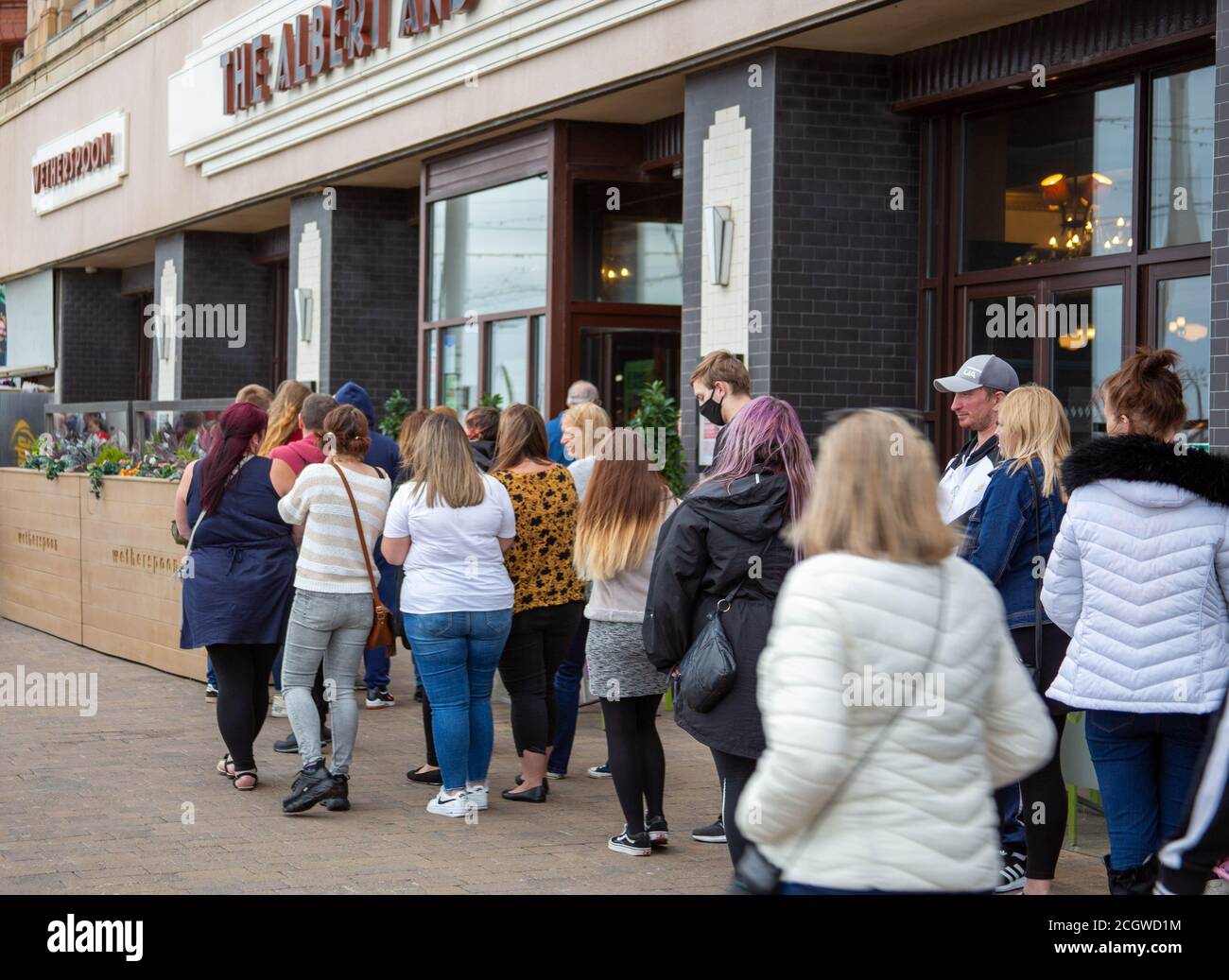 Blackpool, Lancashire, United Kingdom. 12th Sep, 2020. Ques for ...