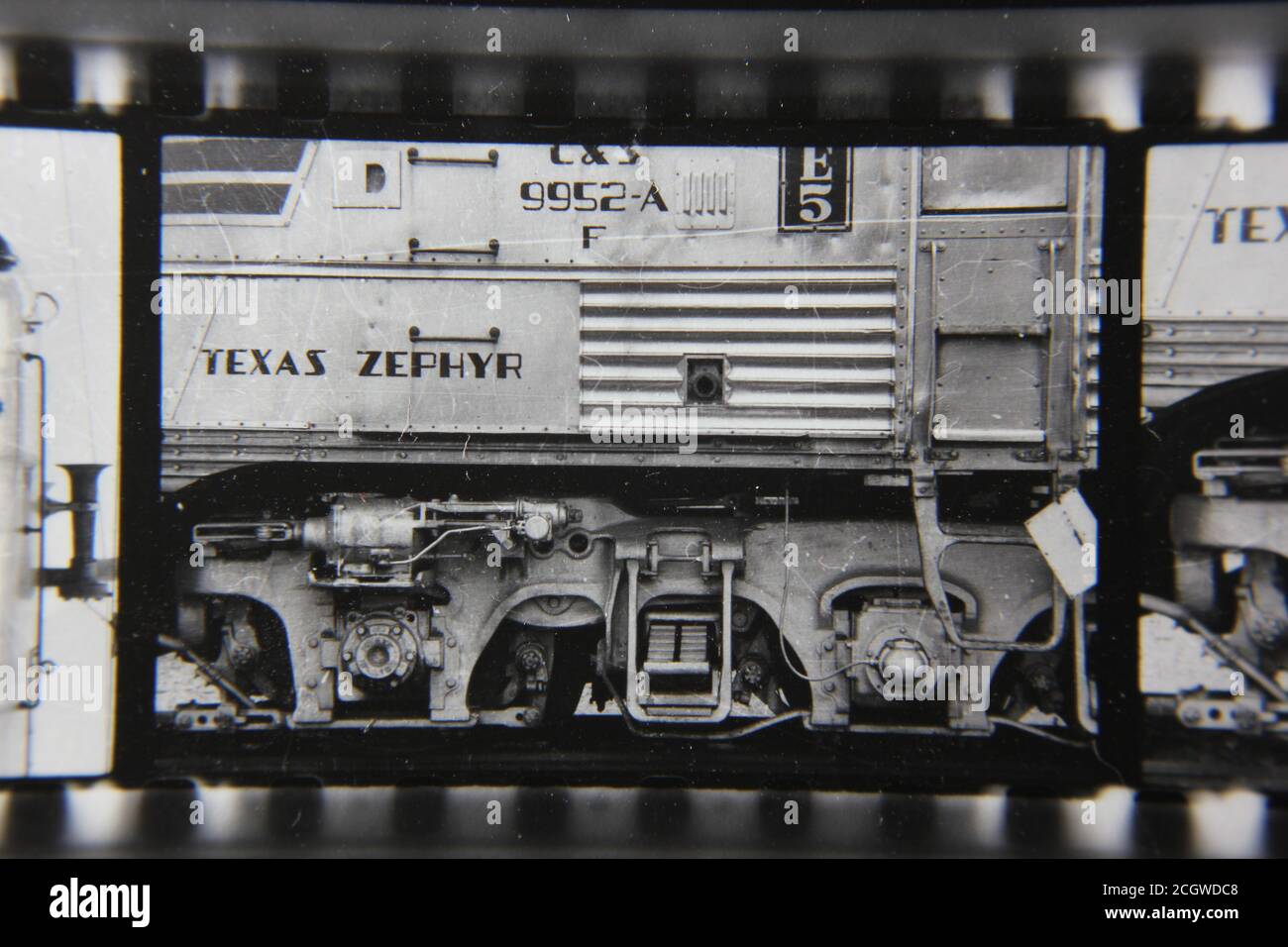 Fine 70s vintage black and white photography of the Texas Zephyr train ...