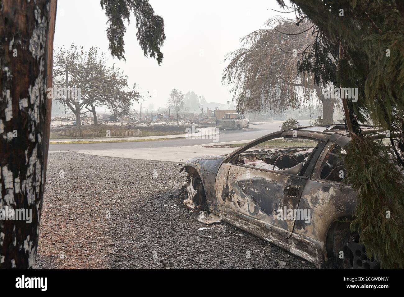 Phoenix, Oregon, USA. 12th Sep, 2020. The Samuel Lane Loop neighborhood ...