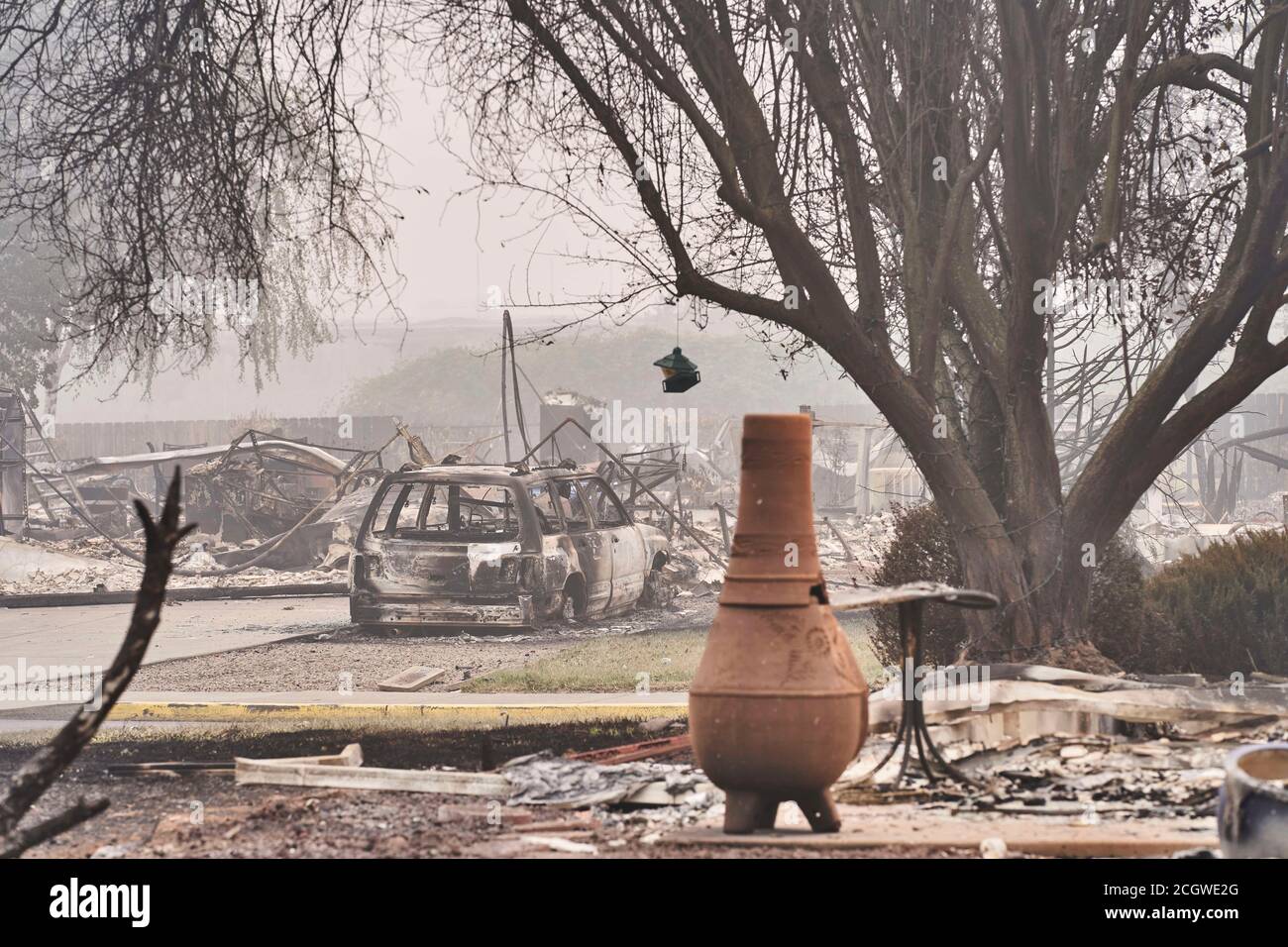 Phoenix, Oregon, USA. 12th Sep, 2020. The Samuel Lane Loop neighborhood ...