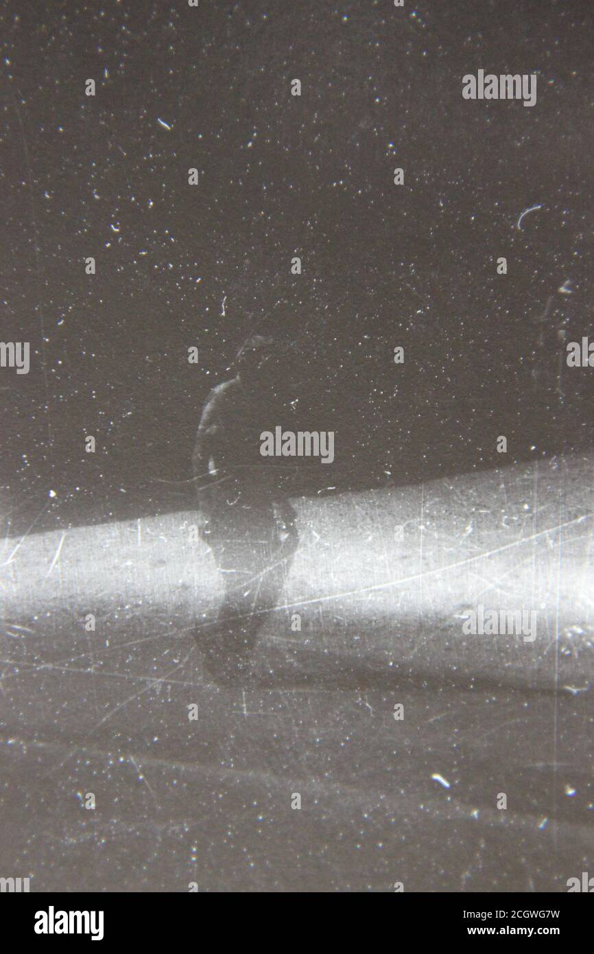 Fine 70s vintage black and white photography of a hazy ghost walking in ...