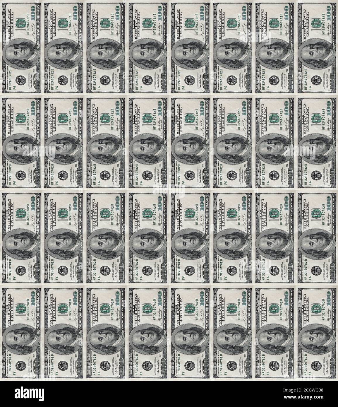 100 Dollar Note Row High Resolution Stock Photography and Images - Alamy