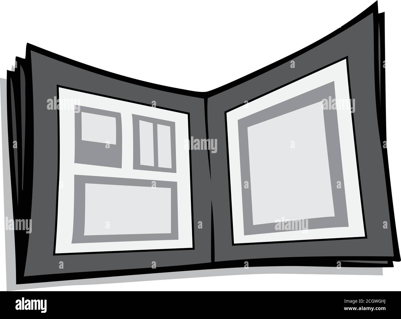 cartoon vector illustration of a portfolio Stock Vector Image & Art - Alamy