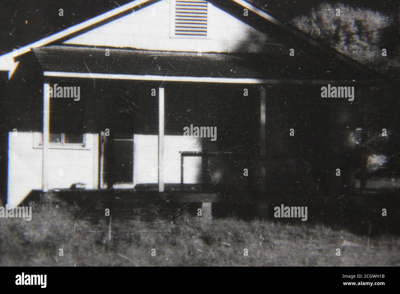 Fine 70s vintage black and white photography of a working class home ...