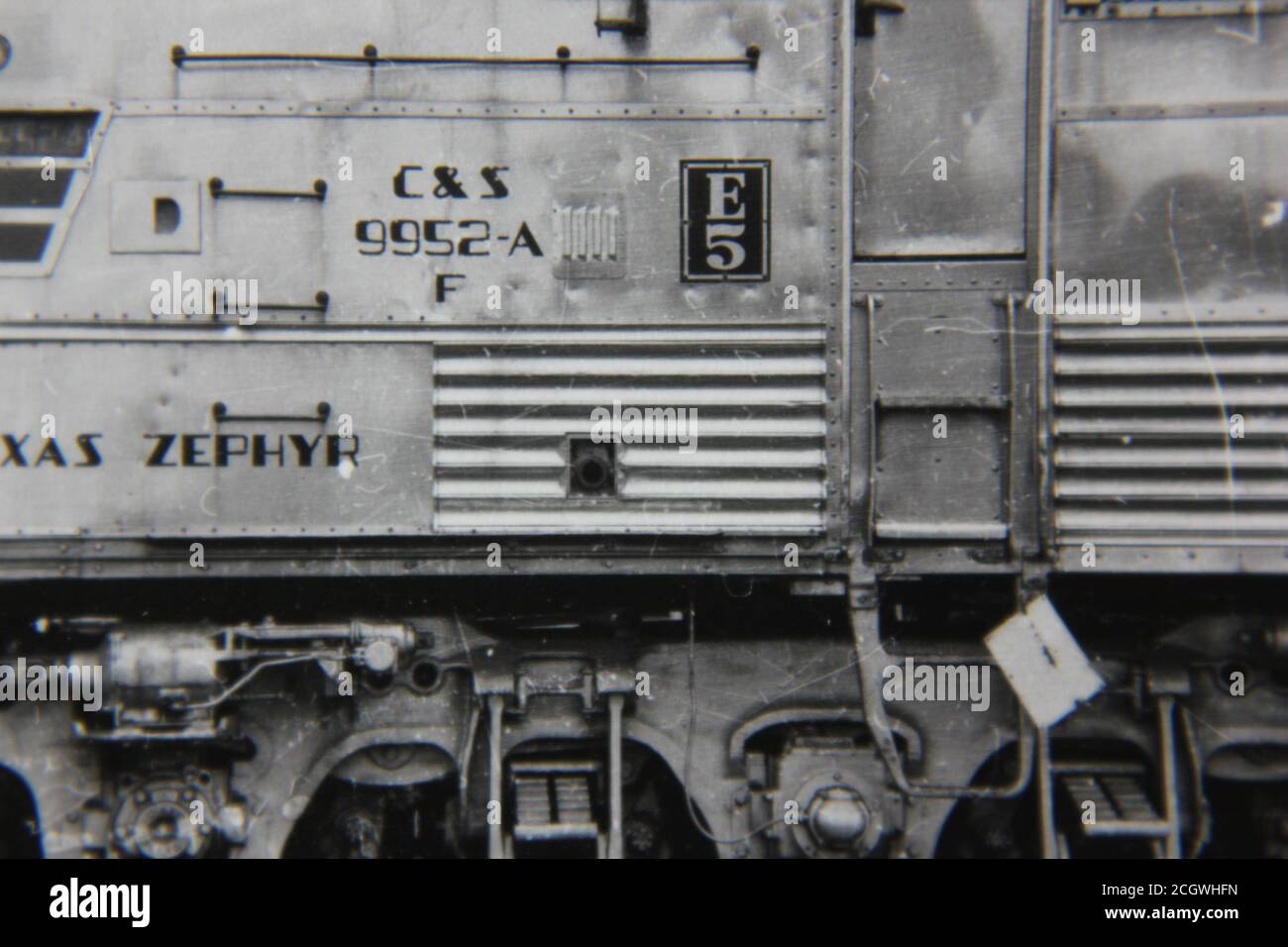 Fine 70s vintage black and white photography of the Texas Zephyr ...