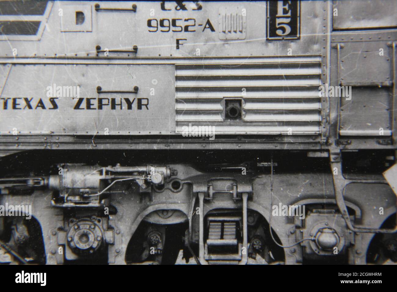 Fine 70s vintage black and white photography of the Texas Zephyr ...