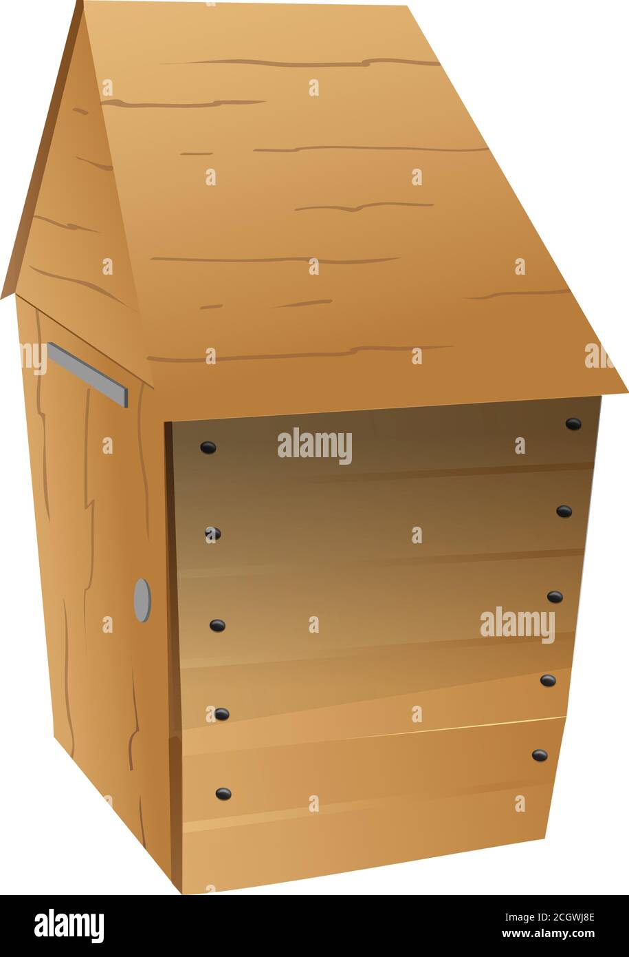 cartoon vector illustration of an outhouse Stock Vector Image & Art - Alamy