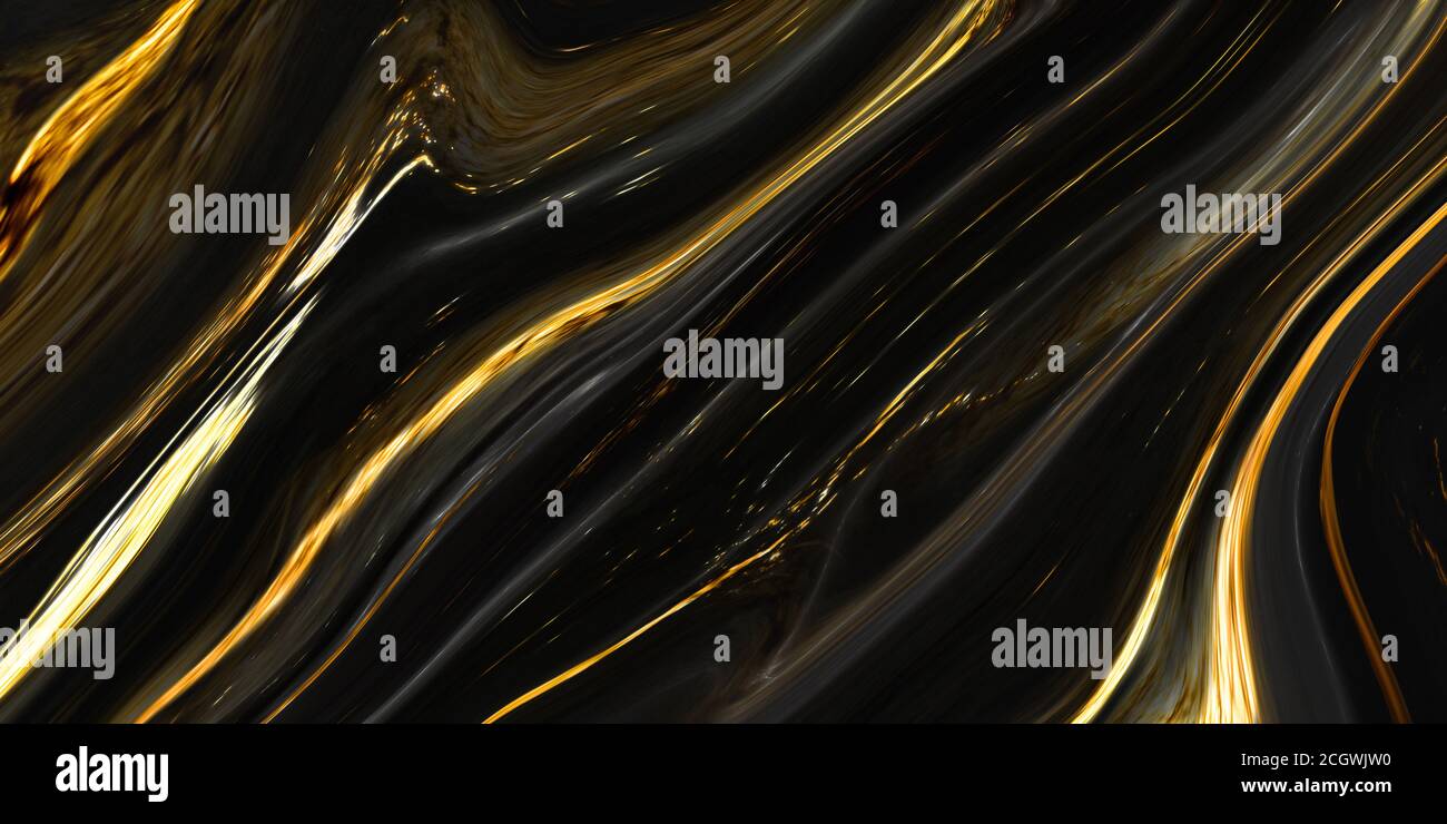 Monocolor alcohol ink marbling raster background. Liquid waves and ...