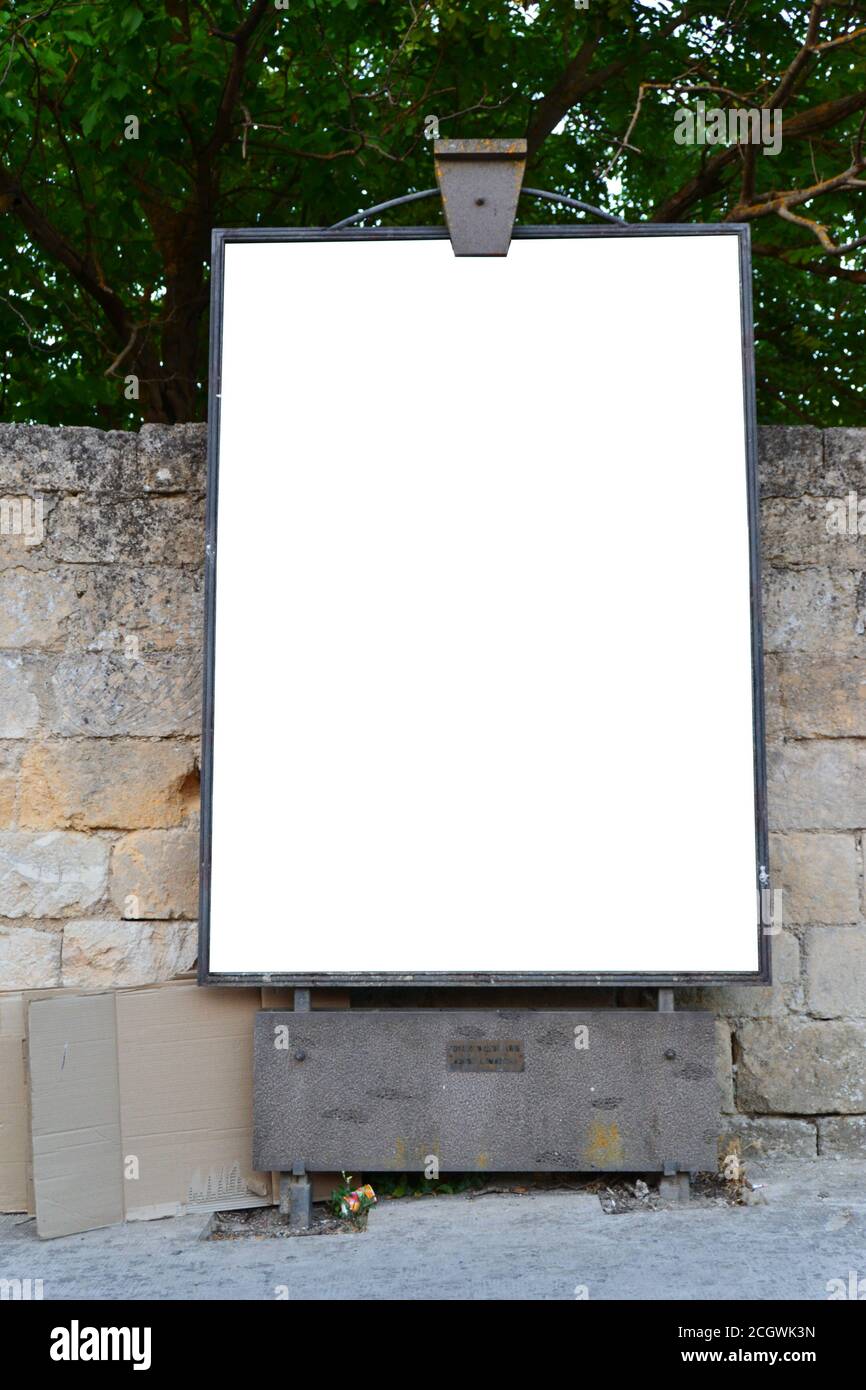 Notice board for poster posting Stock Photo - Alamy