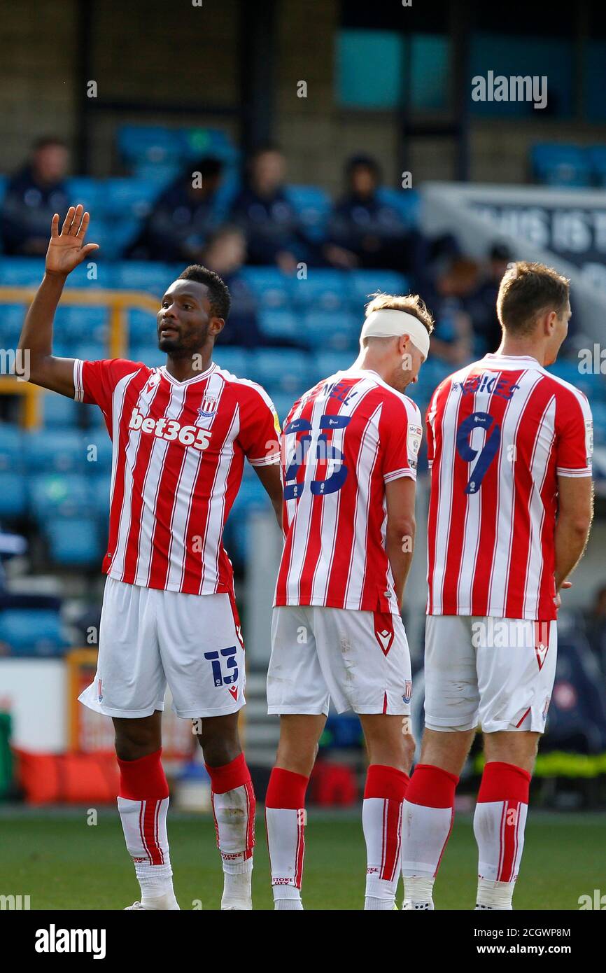 London Uk 12th Sep 2020 Mikel John Obi Of Stoke City Signals To His