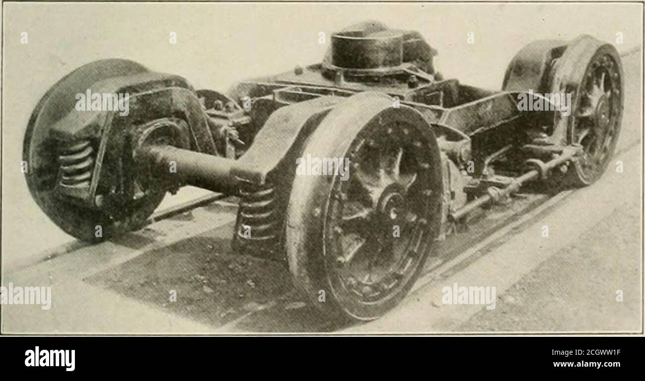 . Railway mechanical engineer . Arrangement of Details of the Leading Trucl