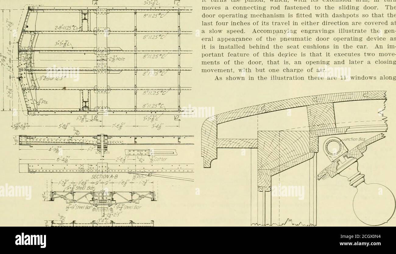 . Electric railway review . Northwestern Elevated Cars—Detail of Door ...