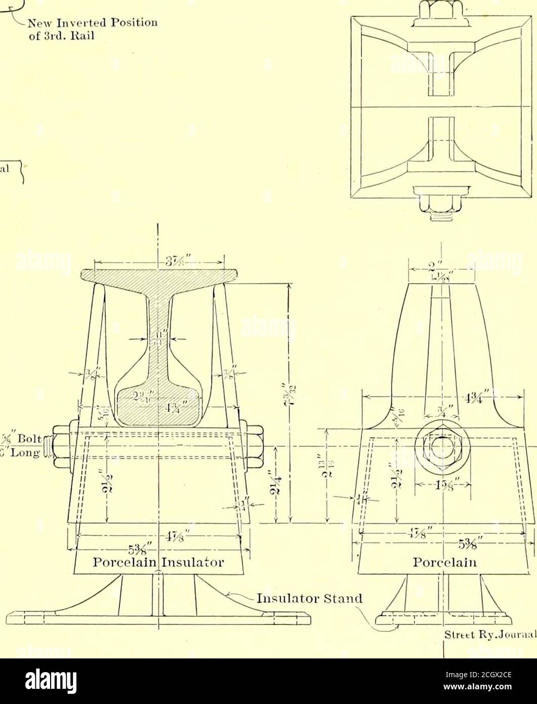 . The Street railway journal . VIEW OF ONE END OF THE INVERTED THIRD ...