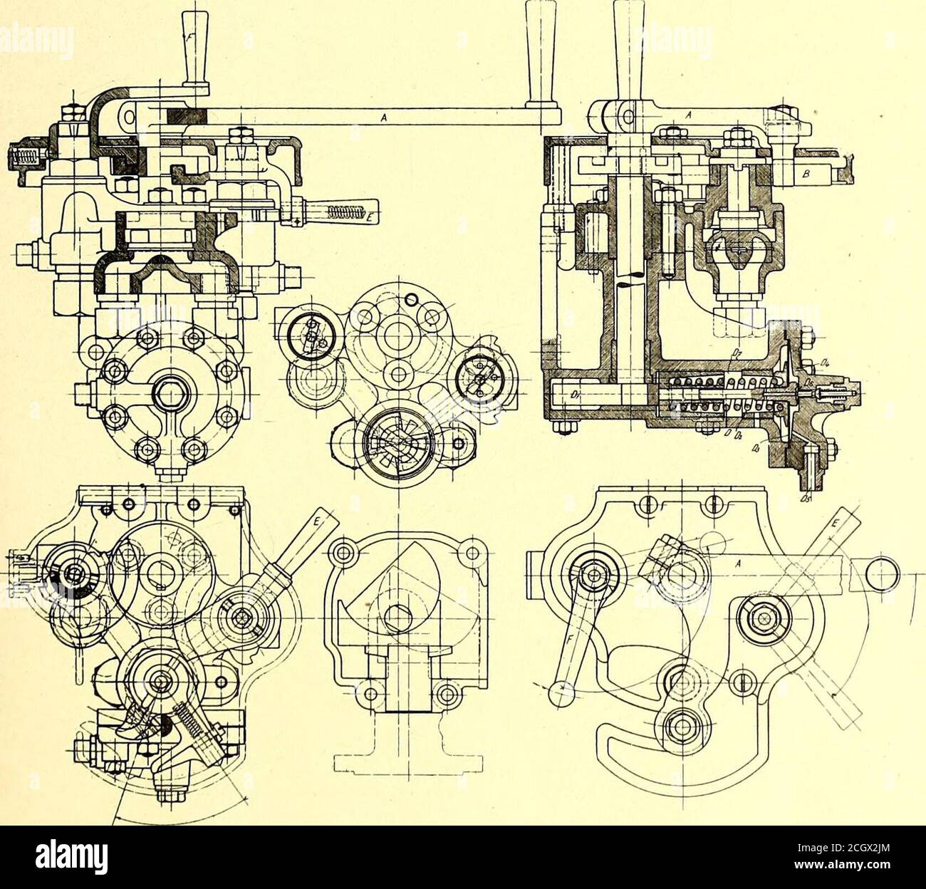 . The Street railway journal . FIG. 16.—SECTIONS OF MASTER CONTROLLER ...