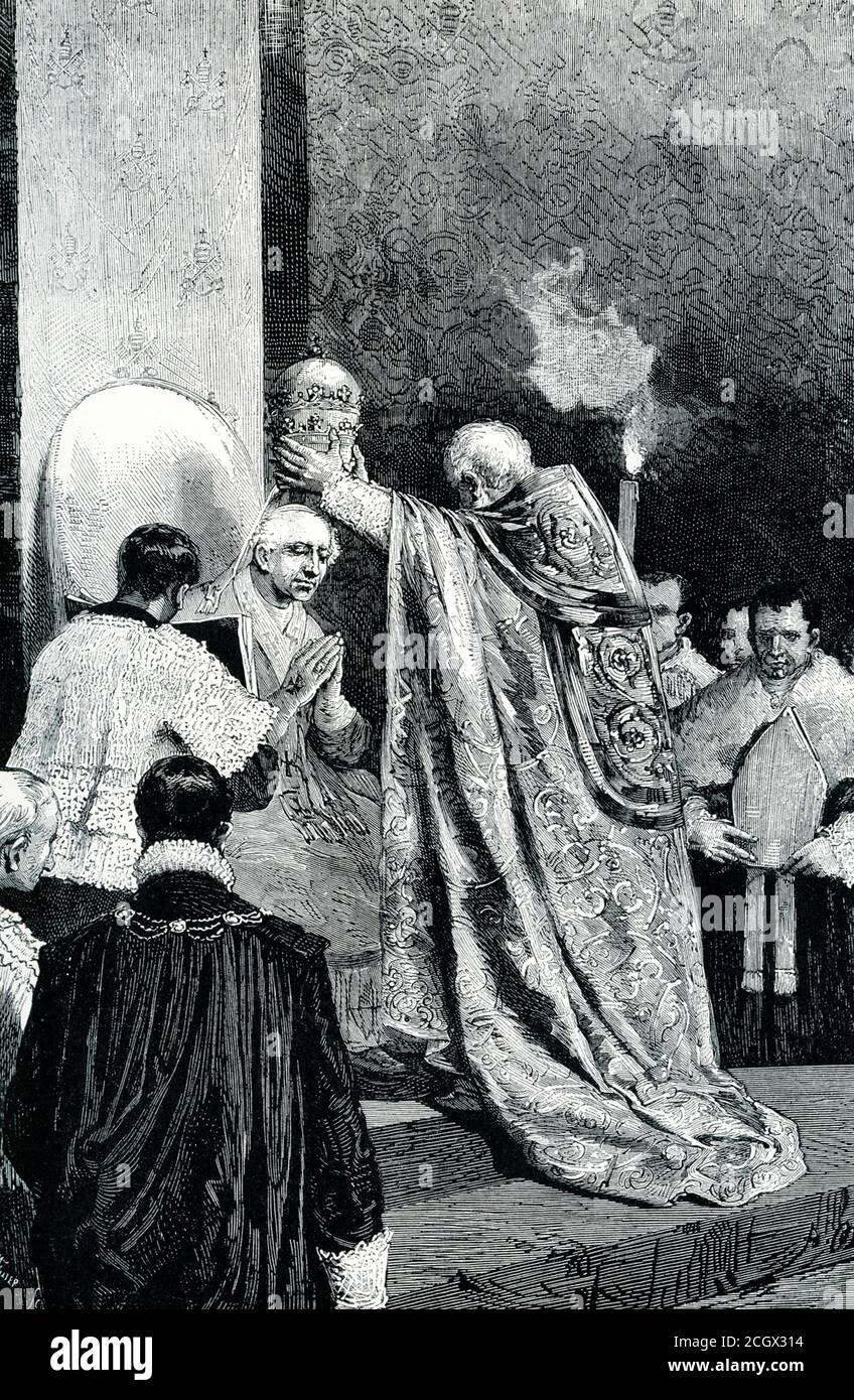 Coronation of pope leo xiii hi-res stock photography and images - Alamy
