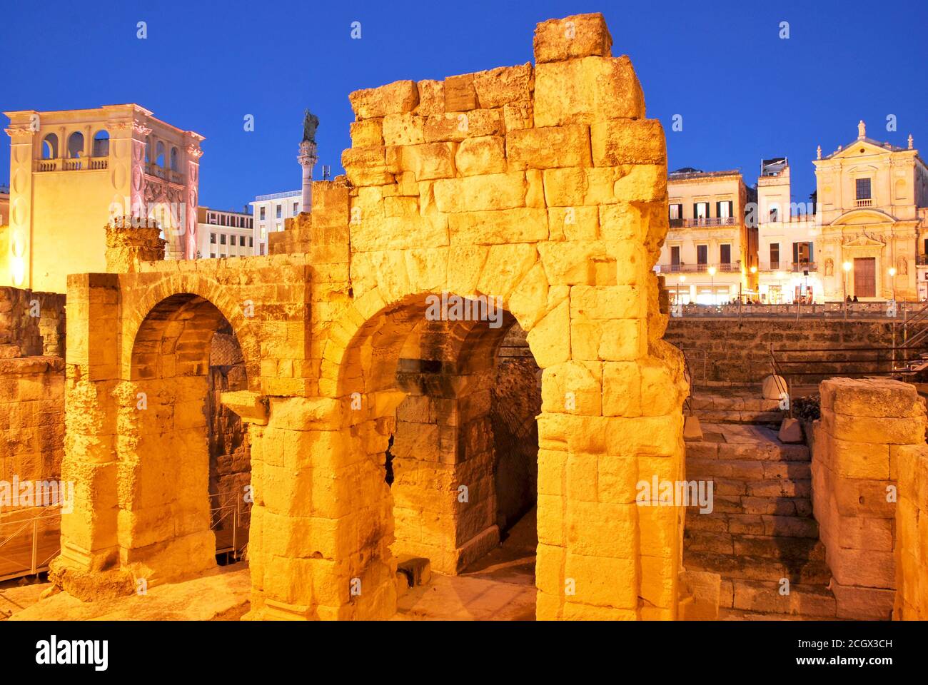 Puglia lecce amphitheater hi-res stock photography and images - Alamy