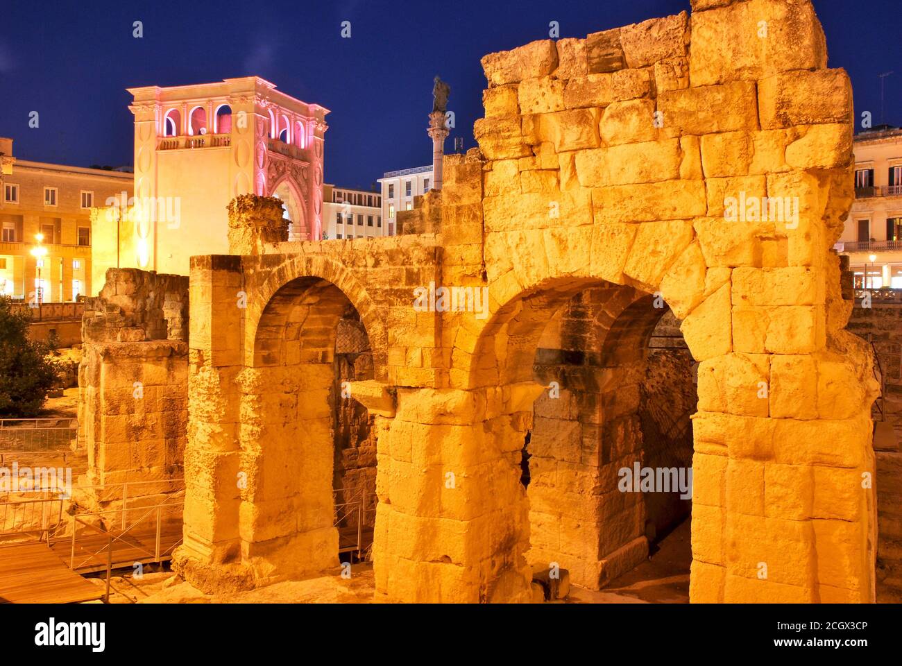 Roman Amphitheater in Lecce, Italy Stock Photo - Alamy