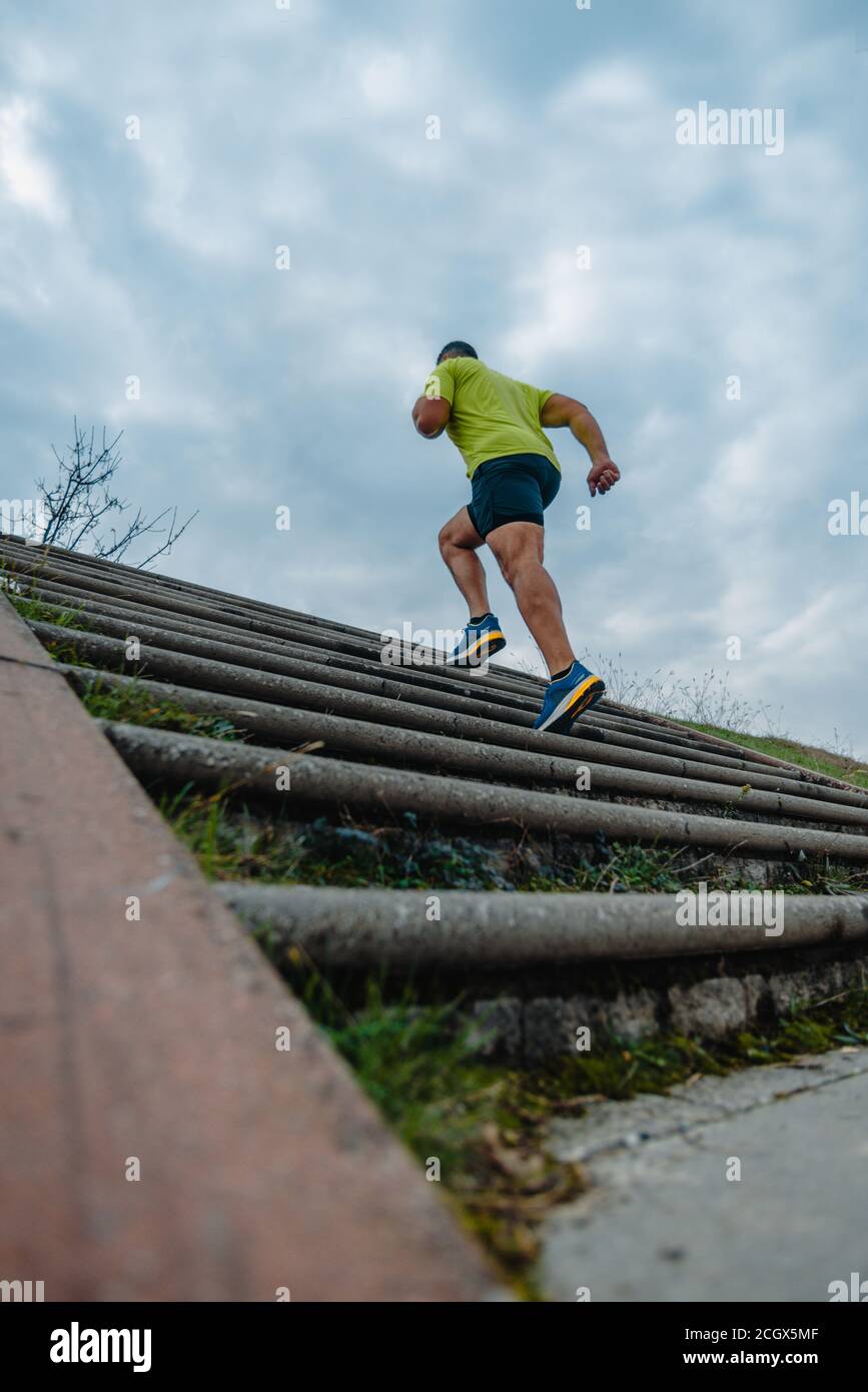 Sport Marathon Running Up Stairs High Resolution Stock Photography and ...
