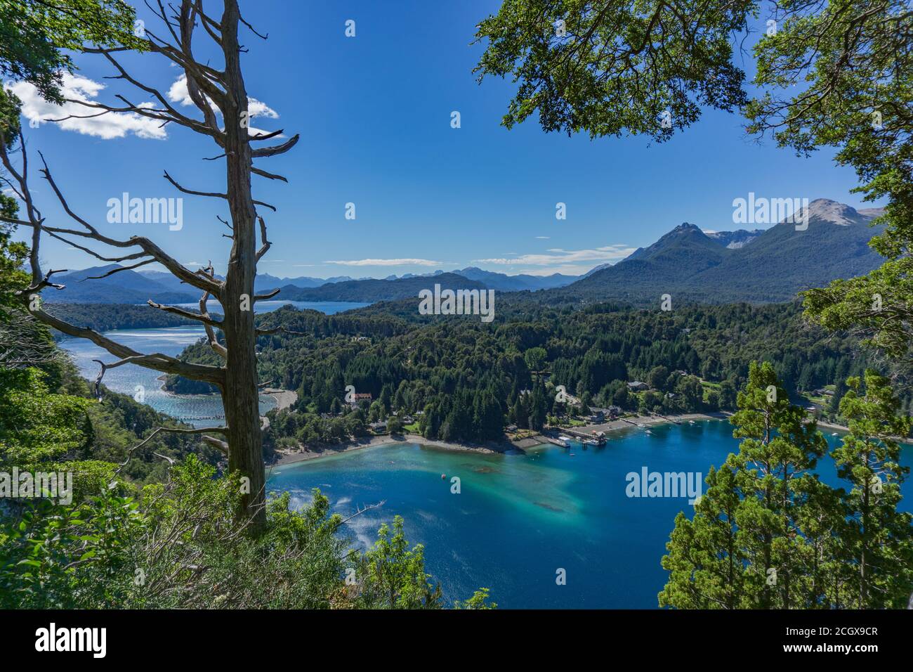 Bahia Mansa View in Arrayanes National Park, Neuquen, Argentina Stock ...