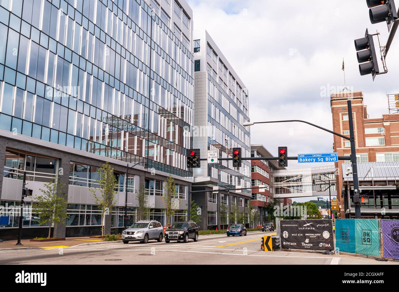 New construction along Penn Avenue at Bakery Square Boulevard in the ...