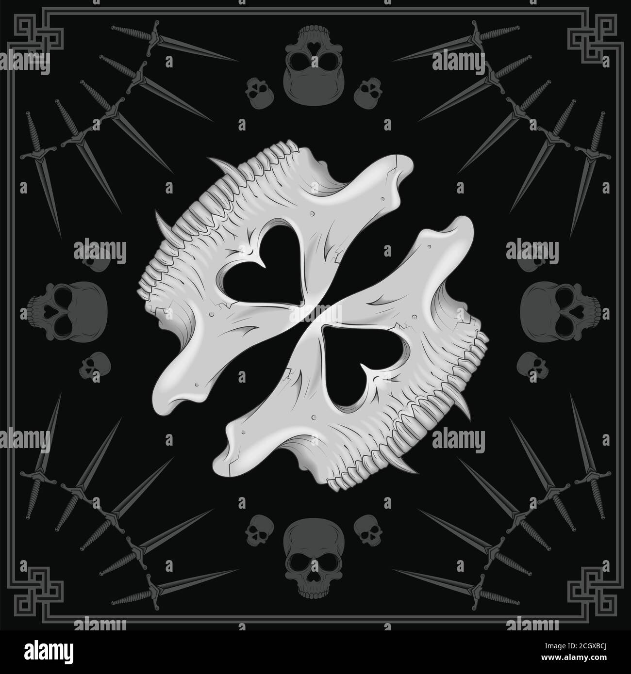 Half hidden face Stock Vector Images - Alamy