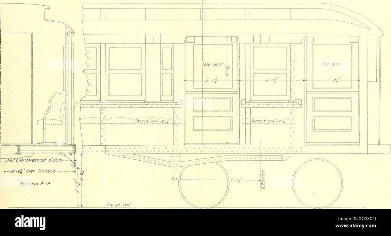 . Electric railway journal . Seating Plan of Side-Door Cars Used on the ...