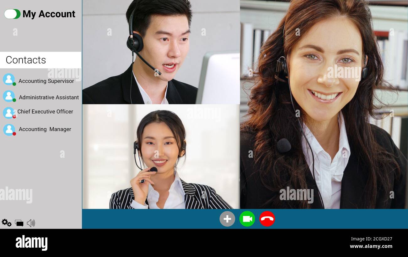 Zoom meeting screen hi-res stock photography and images - Alamy