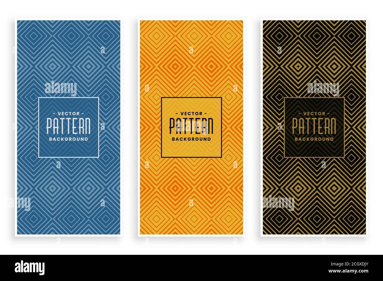 Set vertical banners geometric pattern Stock Vector Images - Alamy