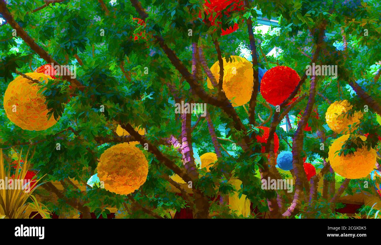 Abstract tree illustration hi-res stock photography and images - Alamy