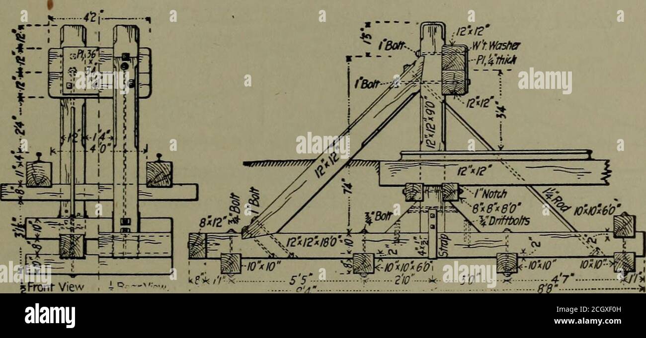 . Railway track and track work . Fig. 132.—Low Bumping Post ...