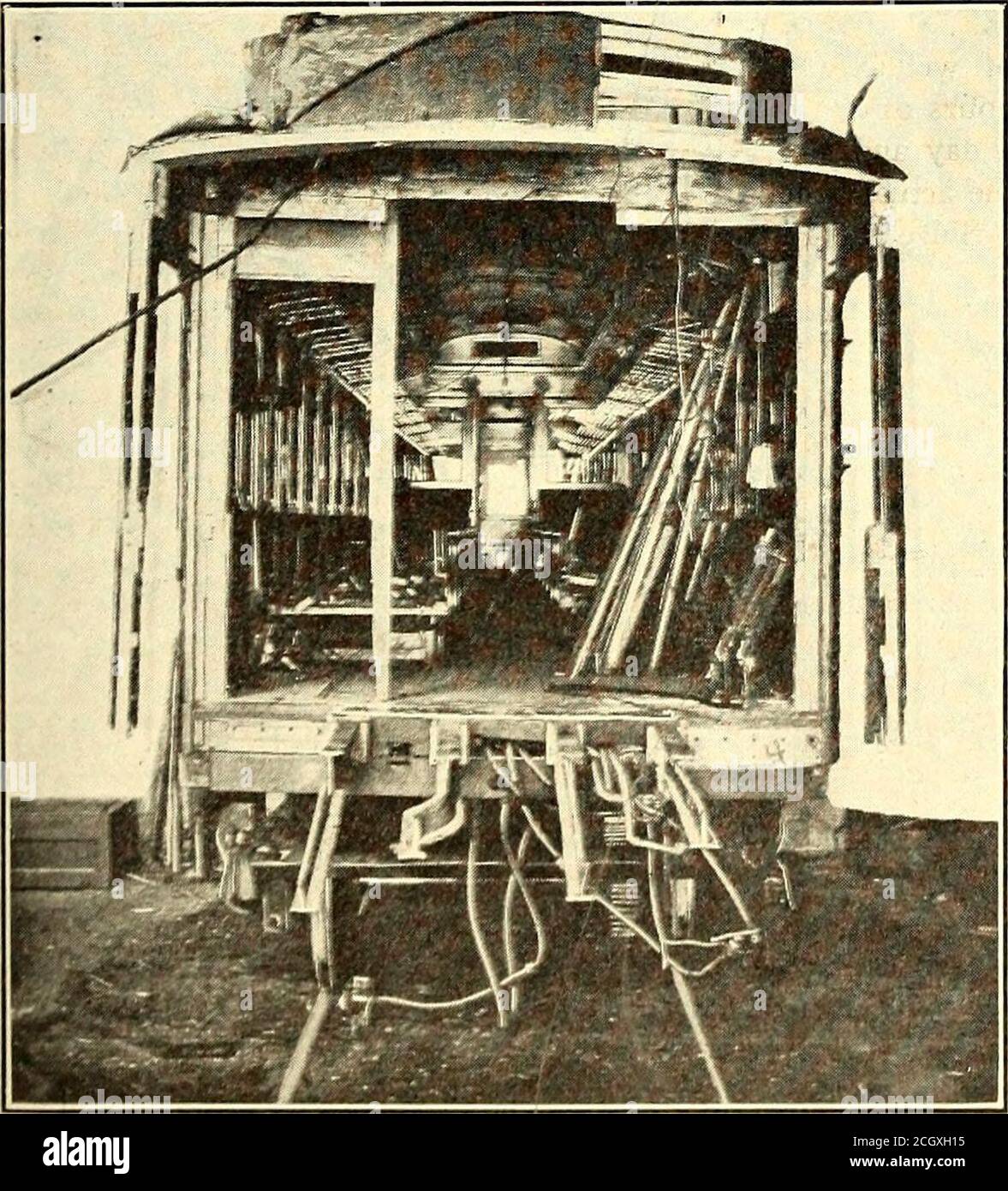 . Electric railway journal . Fig. 1—Car with I-beam and Wood Filler ...
