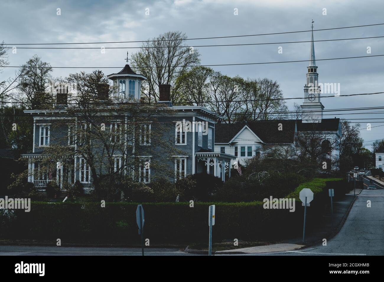Historical Downtown of New London Stock Photo - Alamy