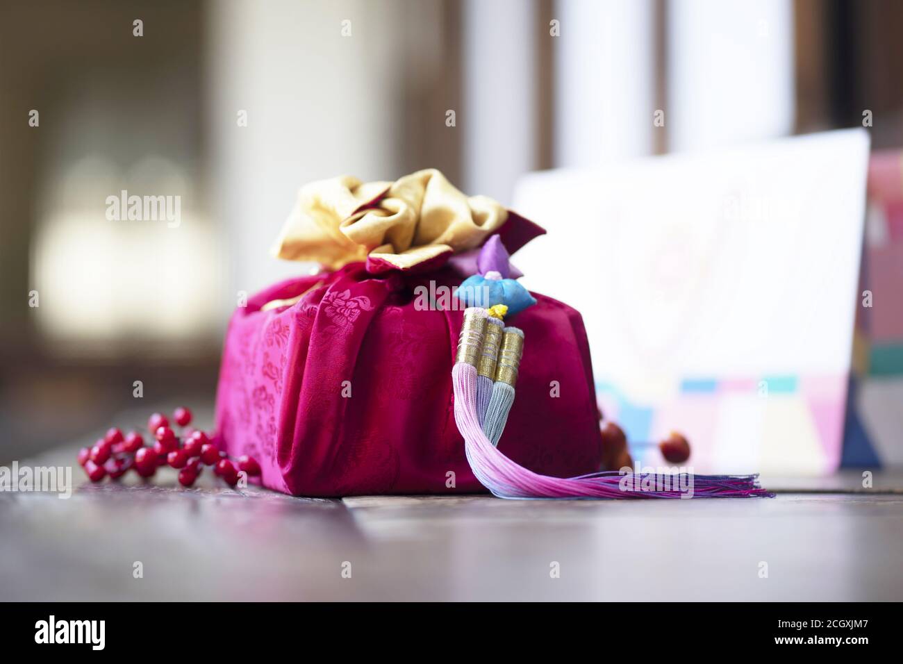 Korean traditional packaging,new year's image Stock Photo - Alamy