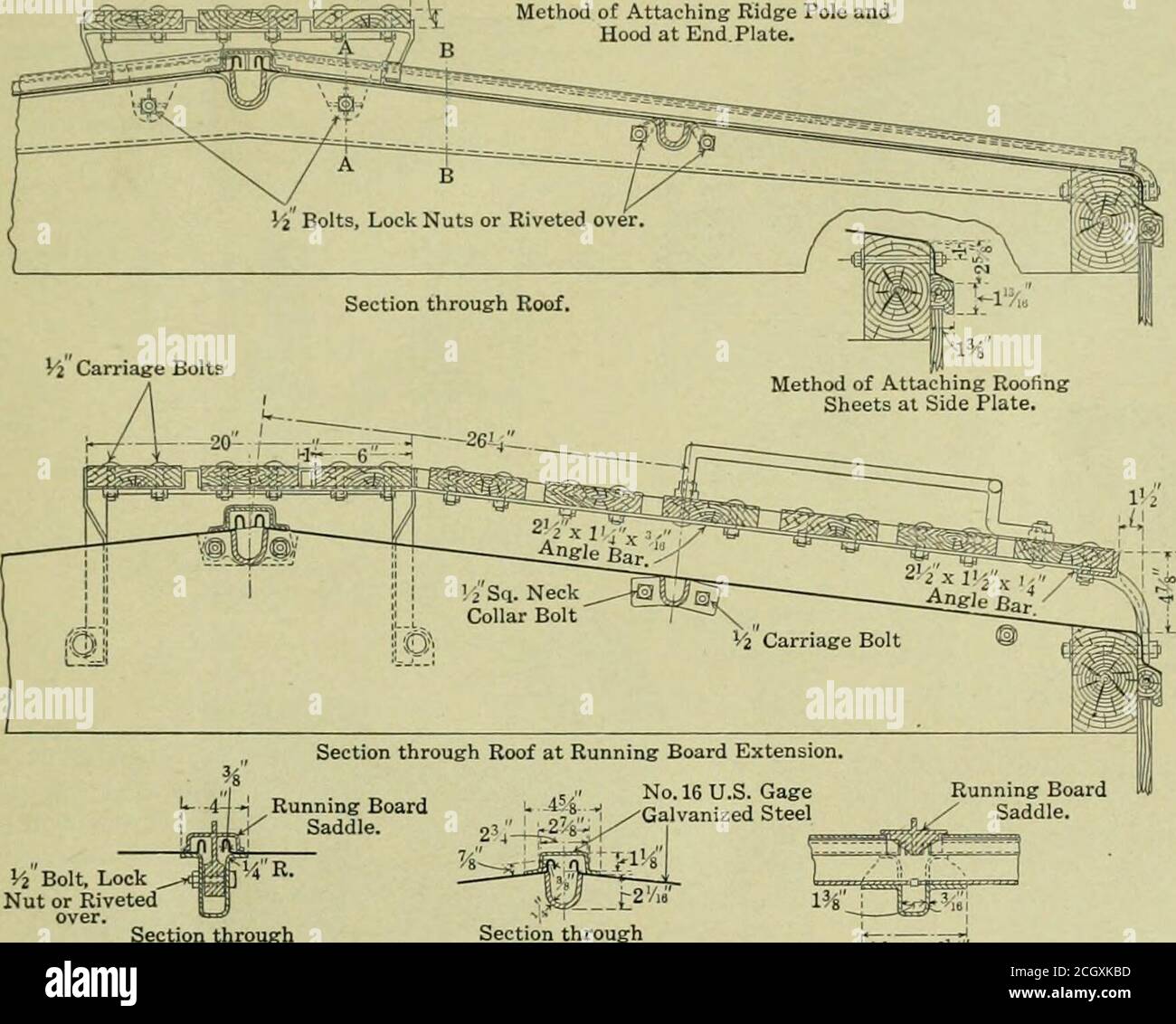 . American engineer and railroad journal . Section through C-C Method ...