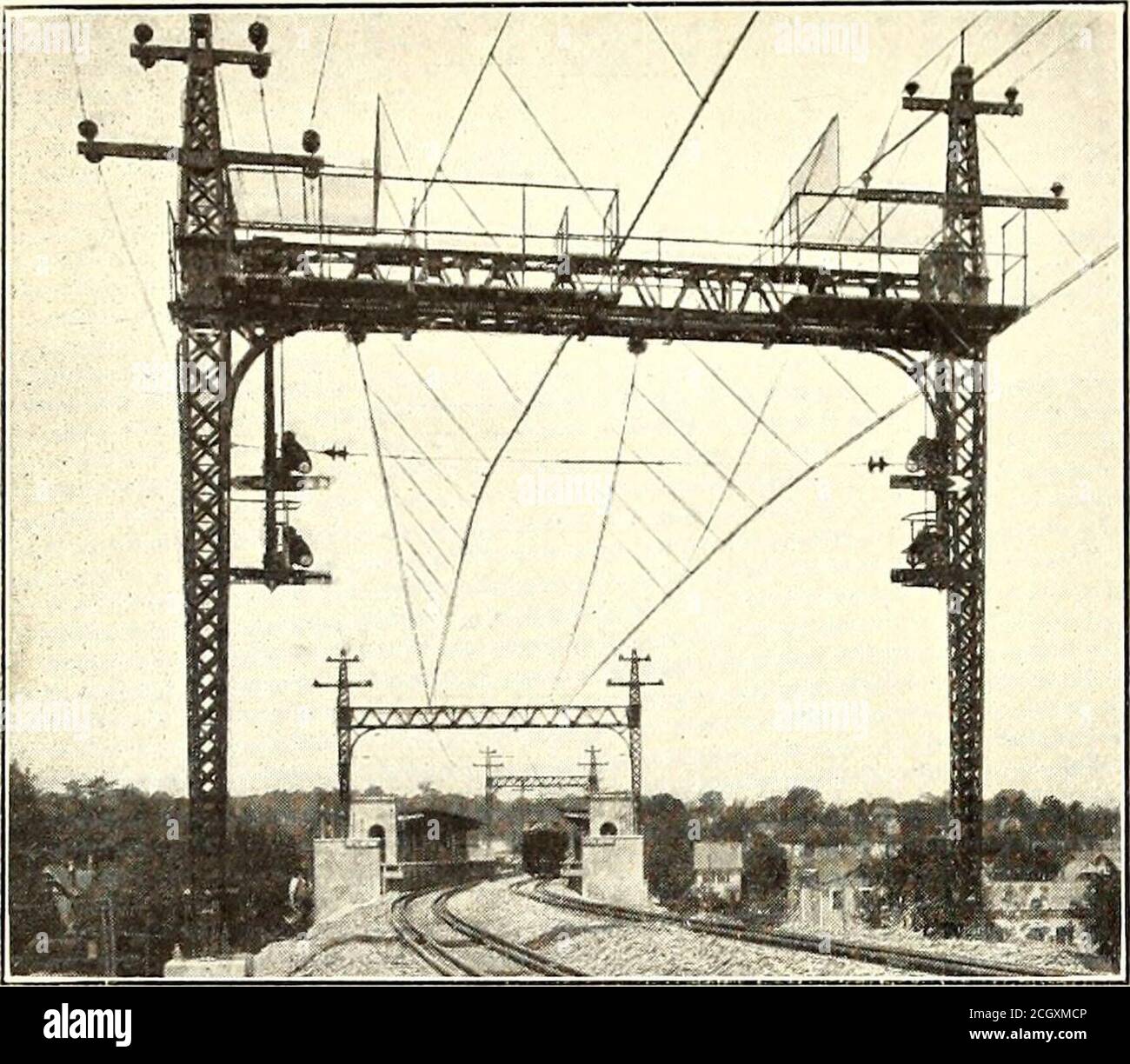 . Electric railway journal . WESTCHESTER SIGNALS—TYPICAL SEMAPHORE ...