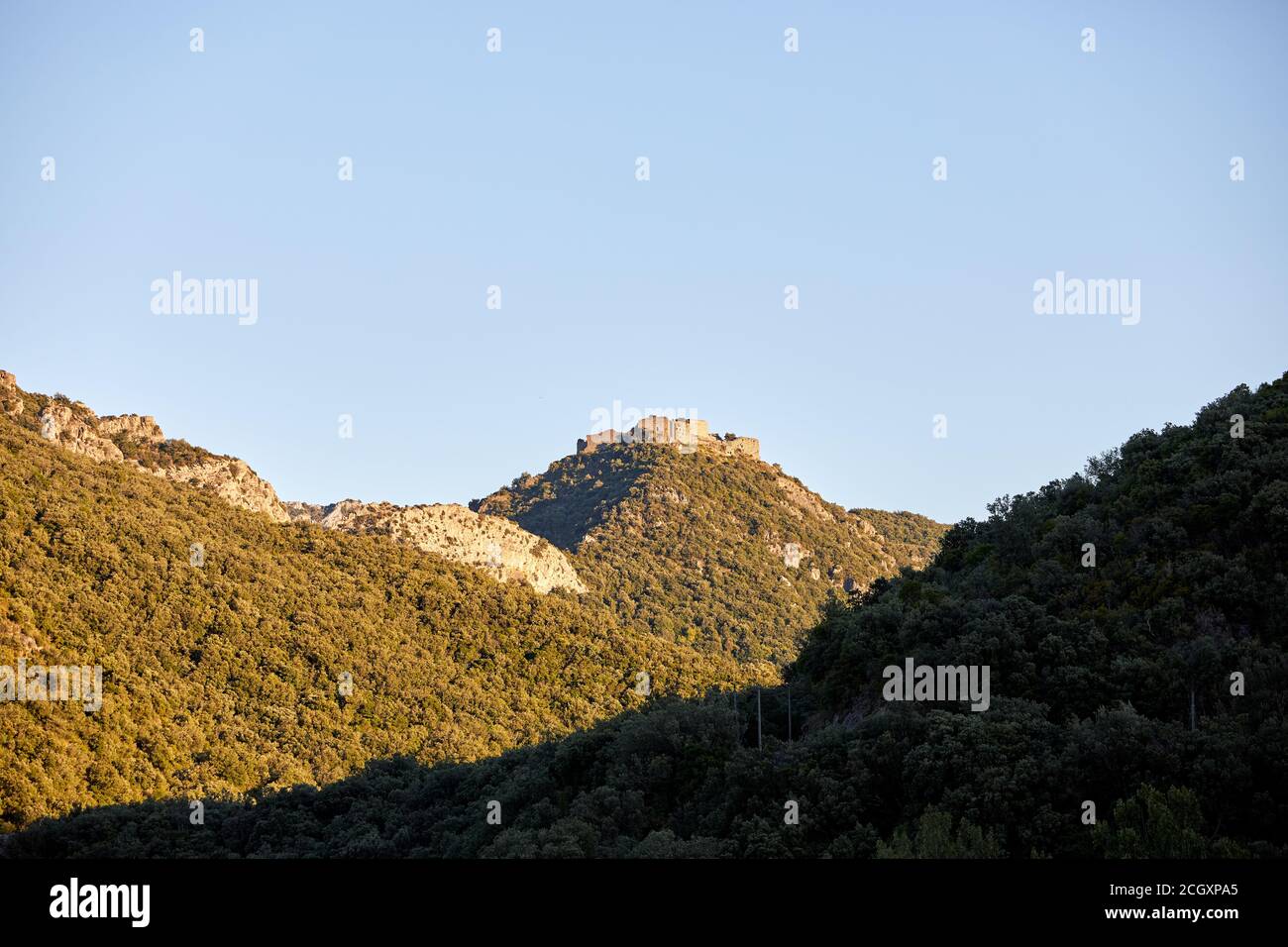 Medieval Castle of Termes, Southern France Stock Photo - Alamy