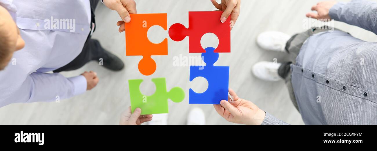 Each fulfills its task division of labor concept Stock Photo - Alamy