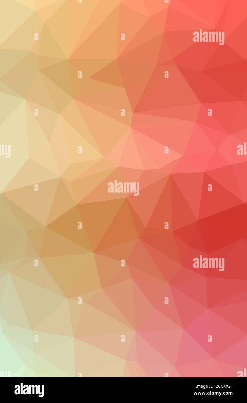 Illustration of abstract Orange vertical low poly background. Beautiful ...