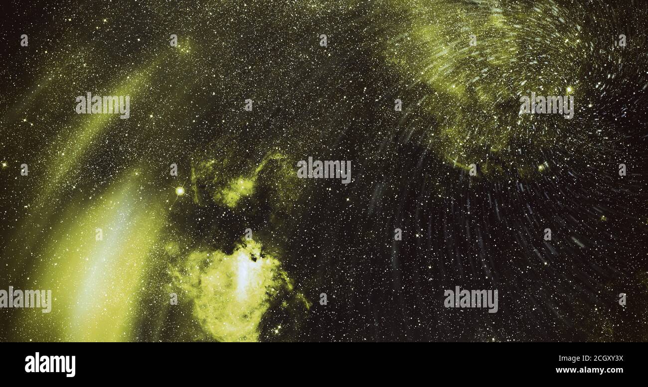 Astronomy graphic design background with nebula and glowing stars in ...