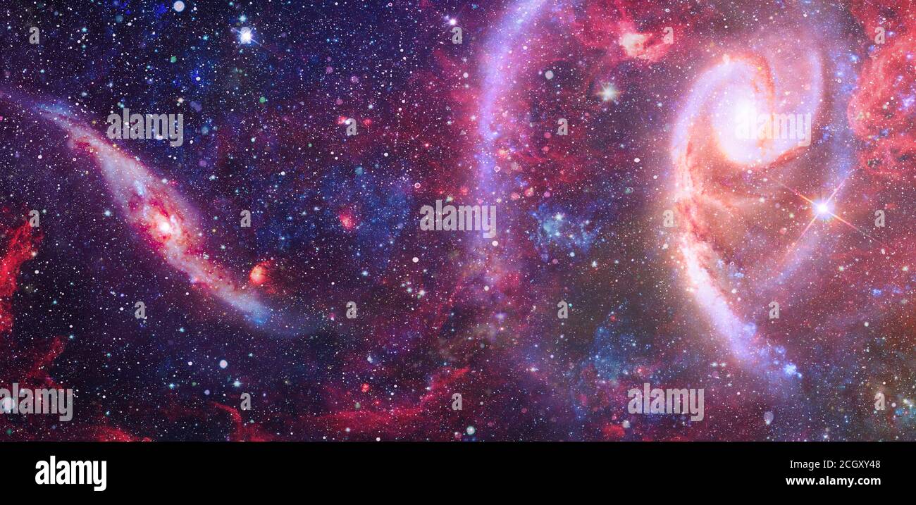 stellar nebula and cosmic dust, cosmic gas clusters and constellations ...