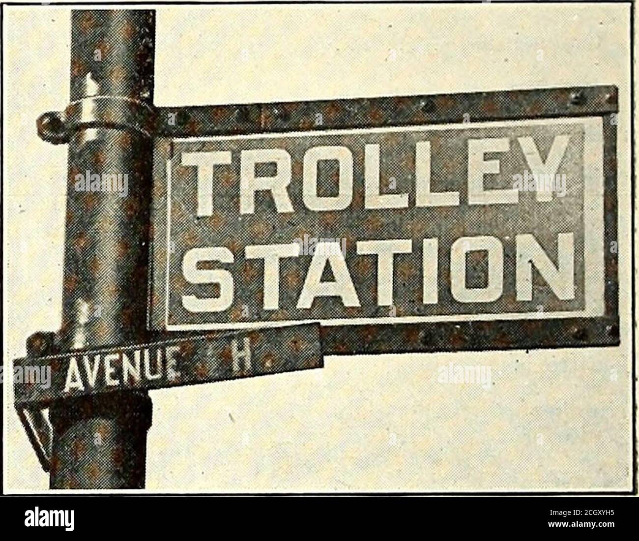 . Electric railway journal . y station sign used in that city ...
