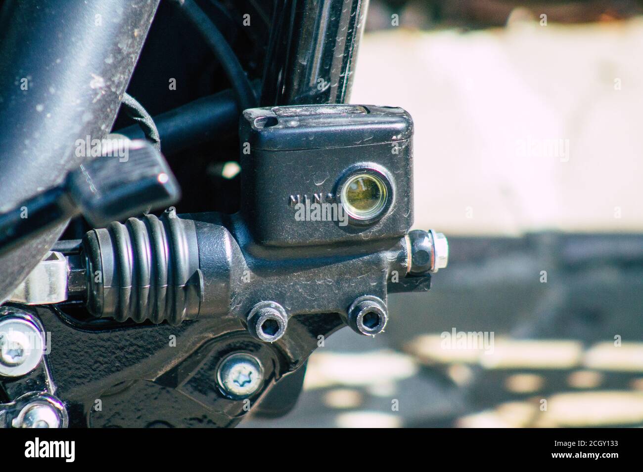 Reims France September 12, 2020 Closeup of a Classic 107 Harley ...