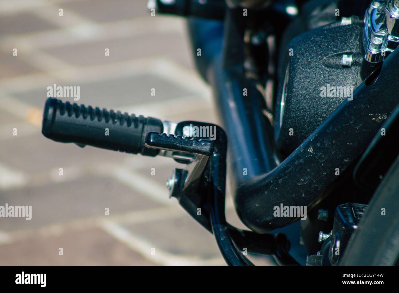 Reims France September 12, 2020 Closeup of a Classic 107 Harley ...
