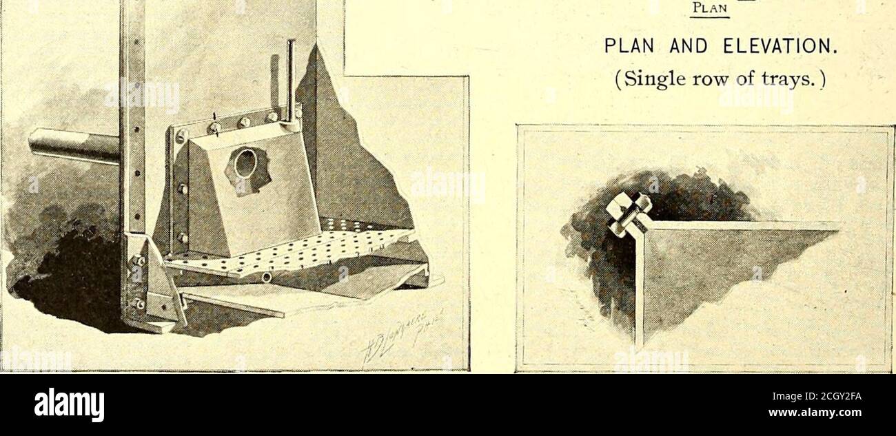 . The Street railway journal . Plan PLAN AND ELEVATION.(Single row of ...