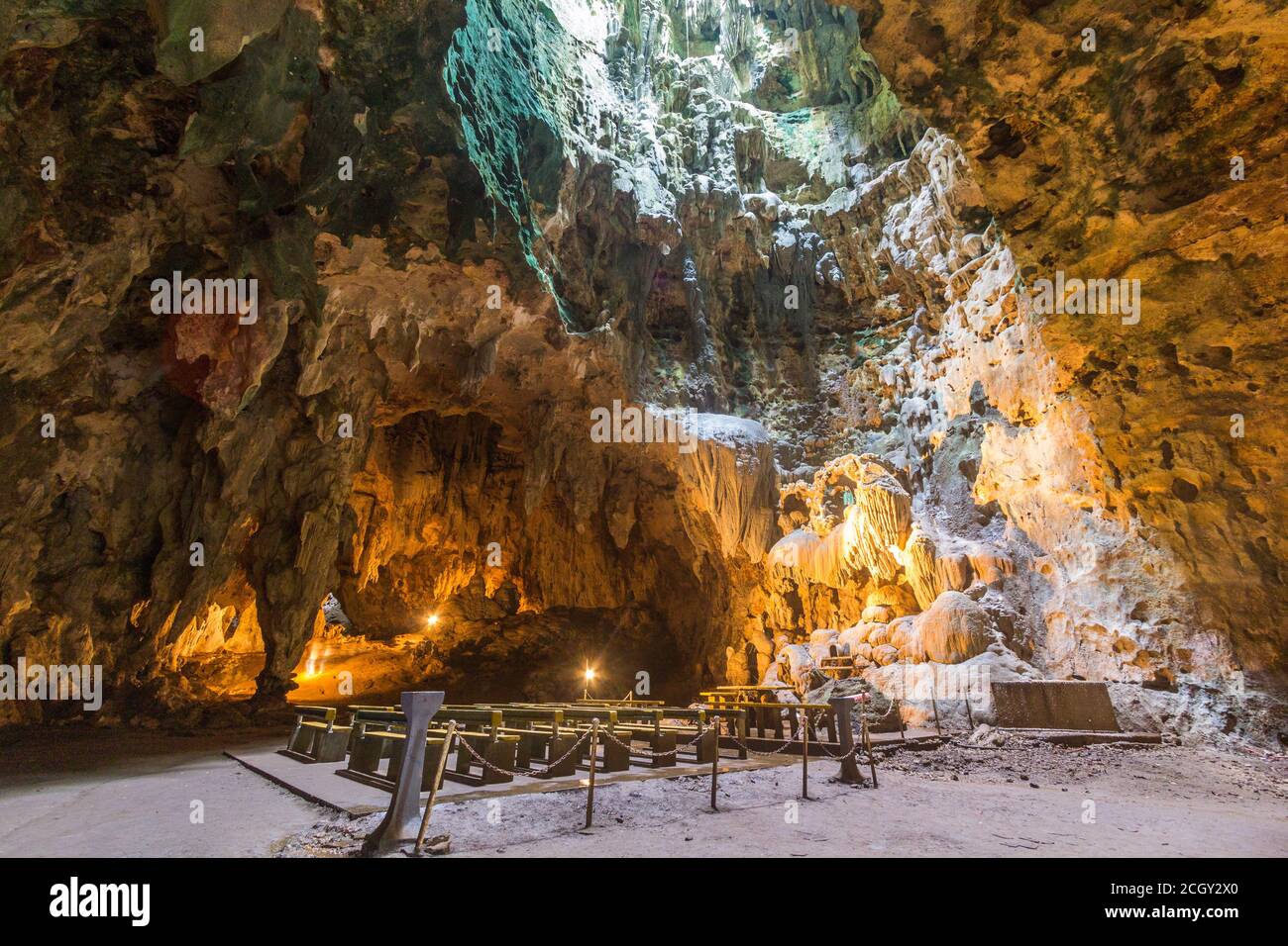 The chapel inside Callao Cave in Cagayan Province Stock Photo - Alamy