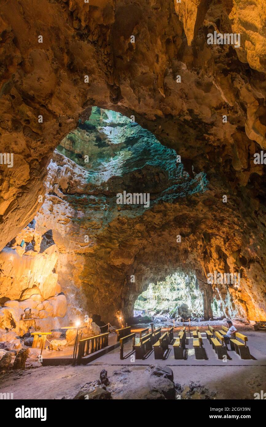 The chapel inside Callao Cave in Cagayan Province Stock Photo - Alamy