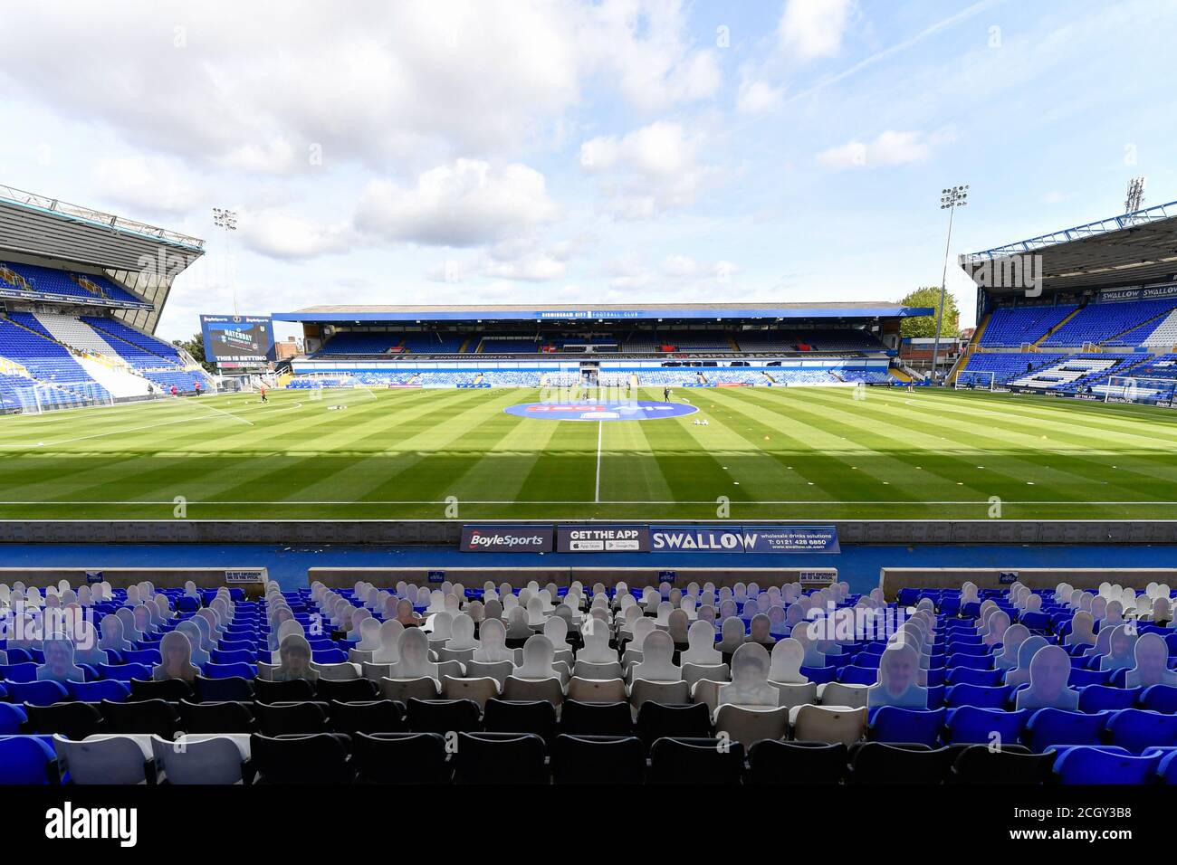 A general view of St Andrew's stadium, the home of Birmingham City ...